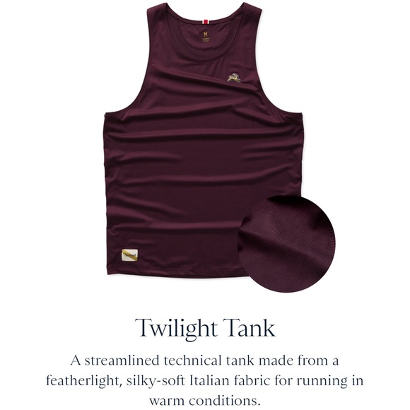 Tracksmith | Shirts | Tracksmith Twilight Tank Micro Dot In Wine Medium ...